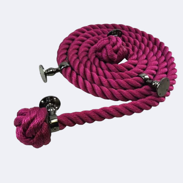 Synthetic Maroon Bannister Rope Configurator | Stair Ropes UK